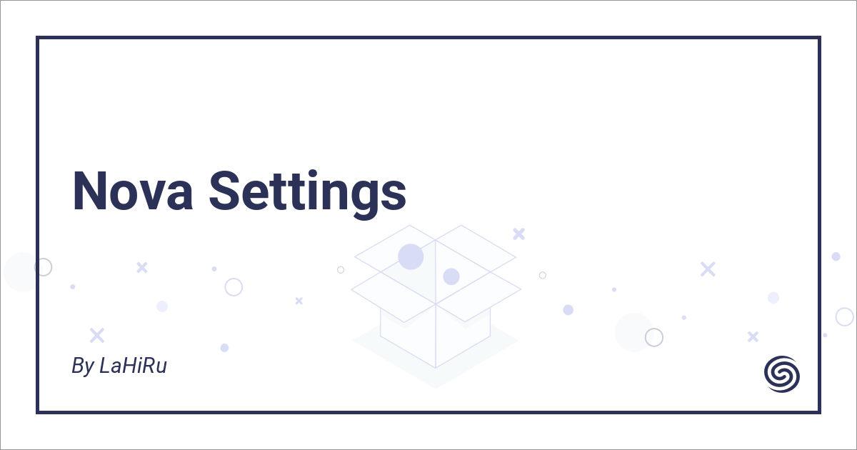 Settings - Nova Packages