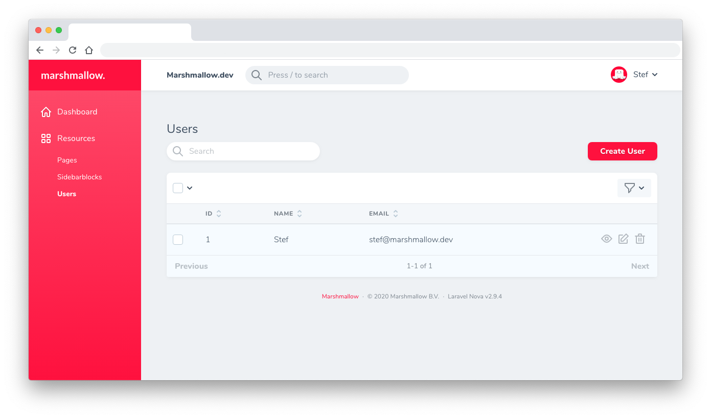 Responsive Styled Theme - Nova Packages