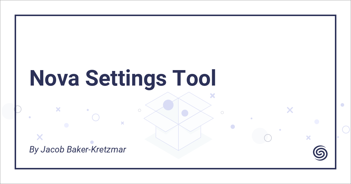 Settings Tool - Nova Packages