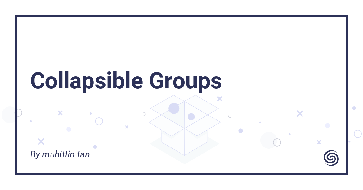 Collapsible Groups Nova Packages