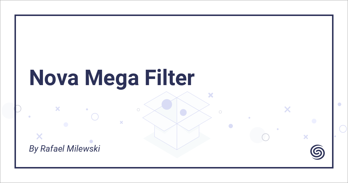 Mega Filter - Nova Packages