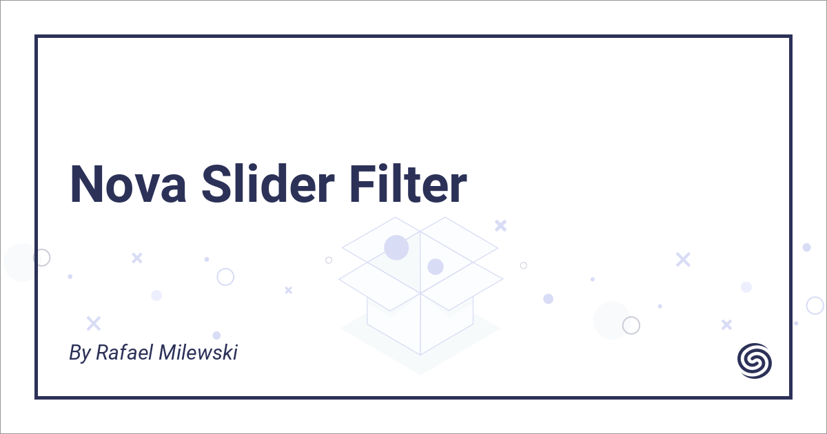 Slider Filter - Nova Packages