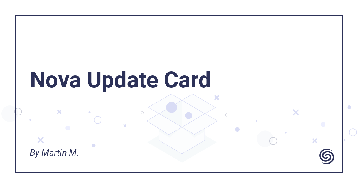 Update Card - Nova Packages
