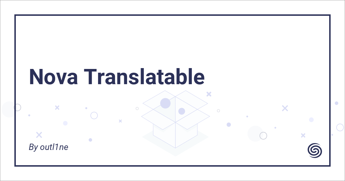 Translatable - Nova Packages