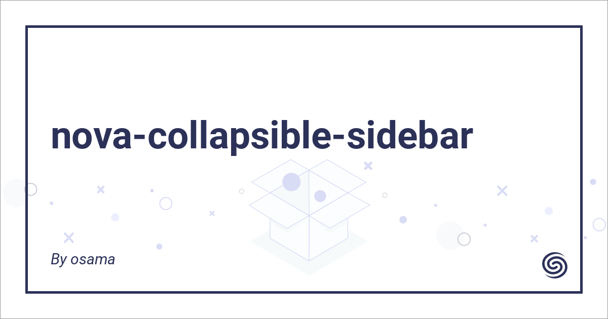 -collapsible-sidebar - Nova Packages