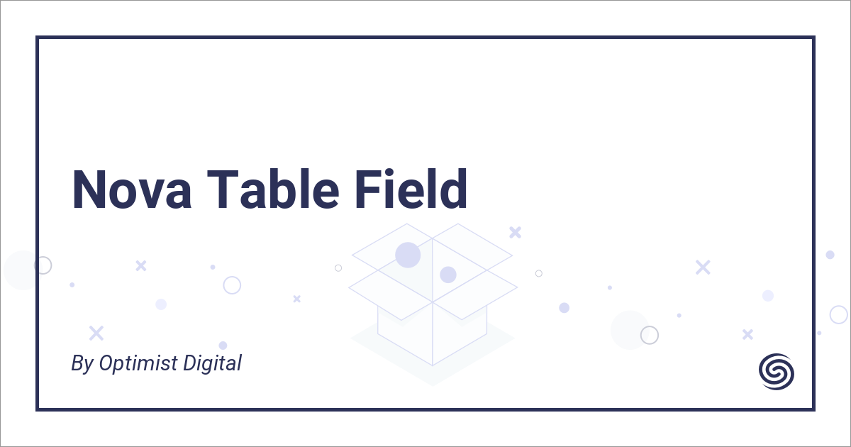 Table Field - Nova Packages