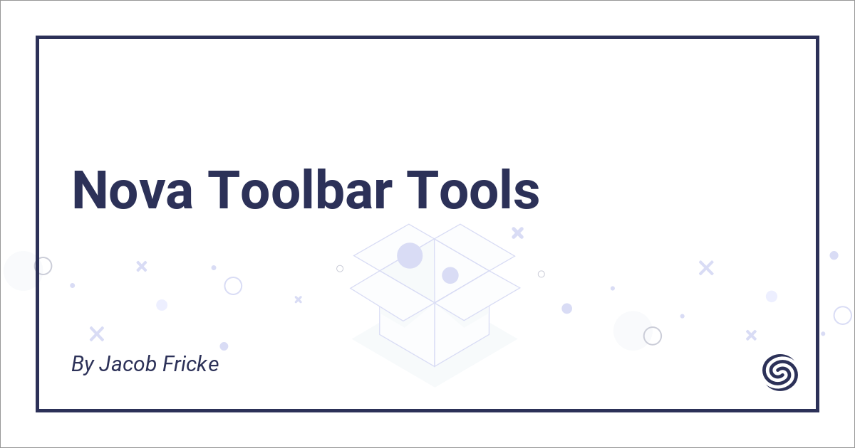 Toolbar Tools - Nova Packages