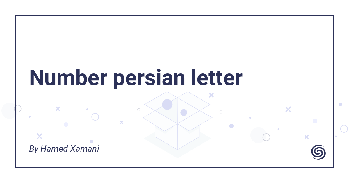 Number persian letter - Nova Packages