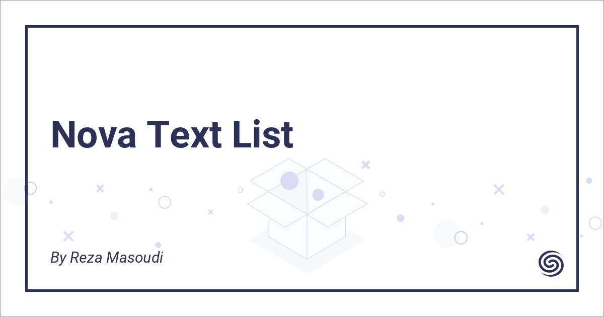 Text List - Nova Packages