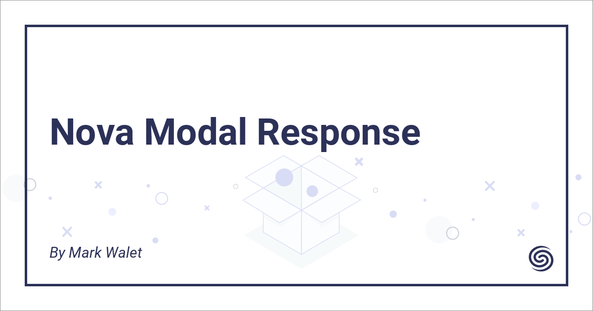 Modal Response - Nova Packages