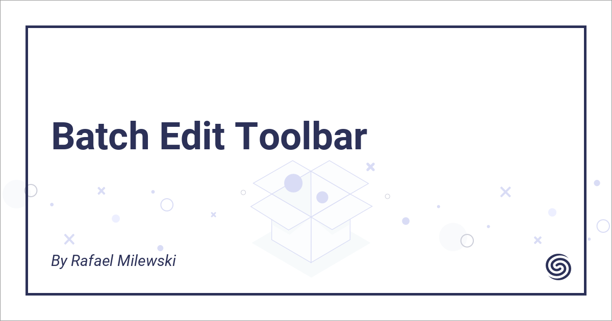 Batch Edit Toolbar - Nova Packages