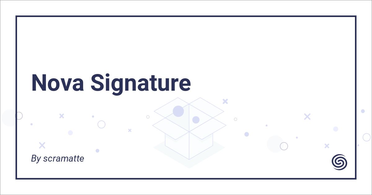 Signature - Nova Packages
