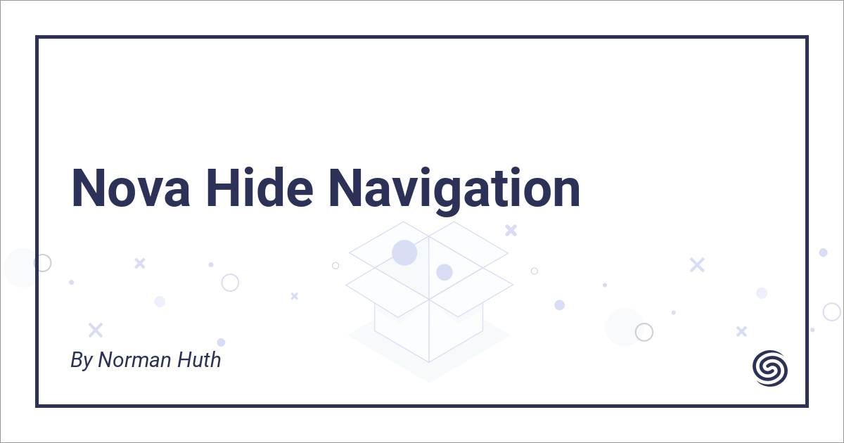 Hide Navigation - Nova Packages