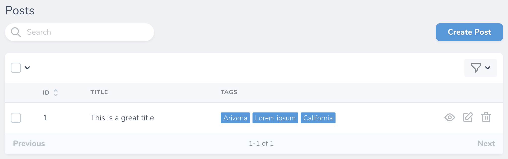 Tags field - Nova Packages