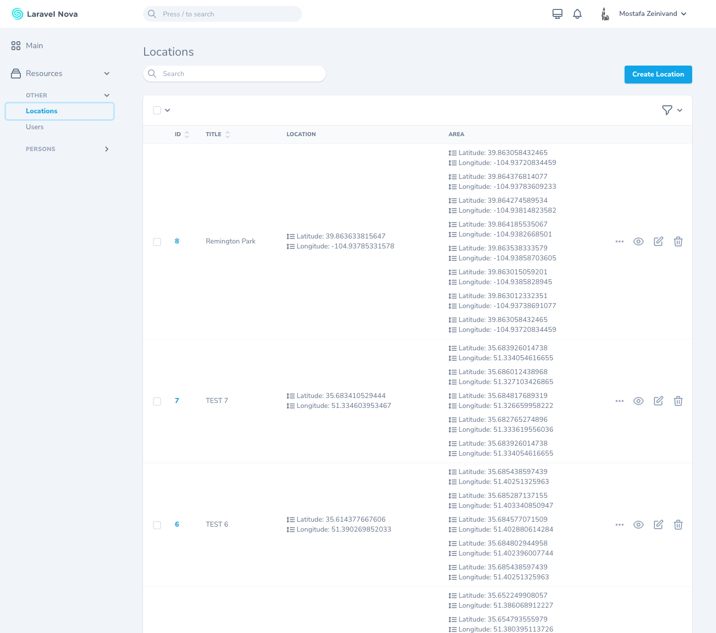 Map Field - Nova Packages