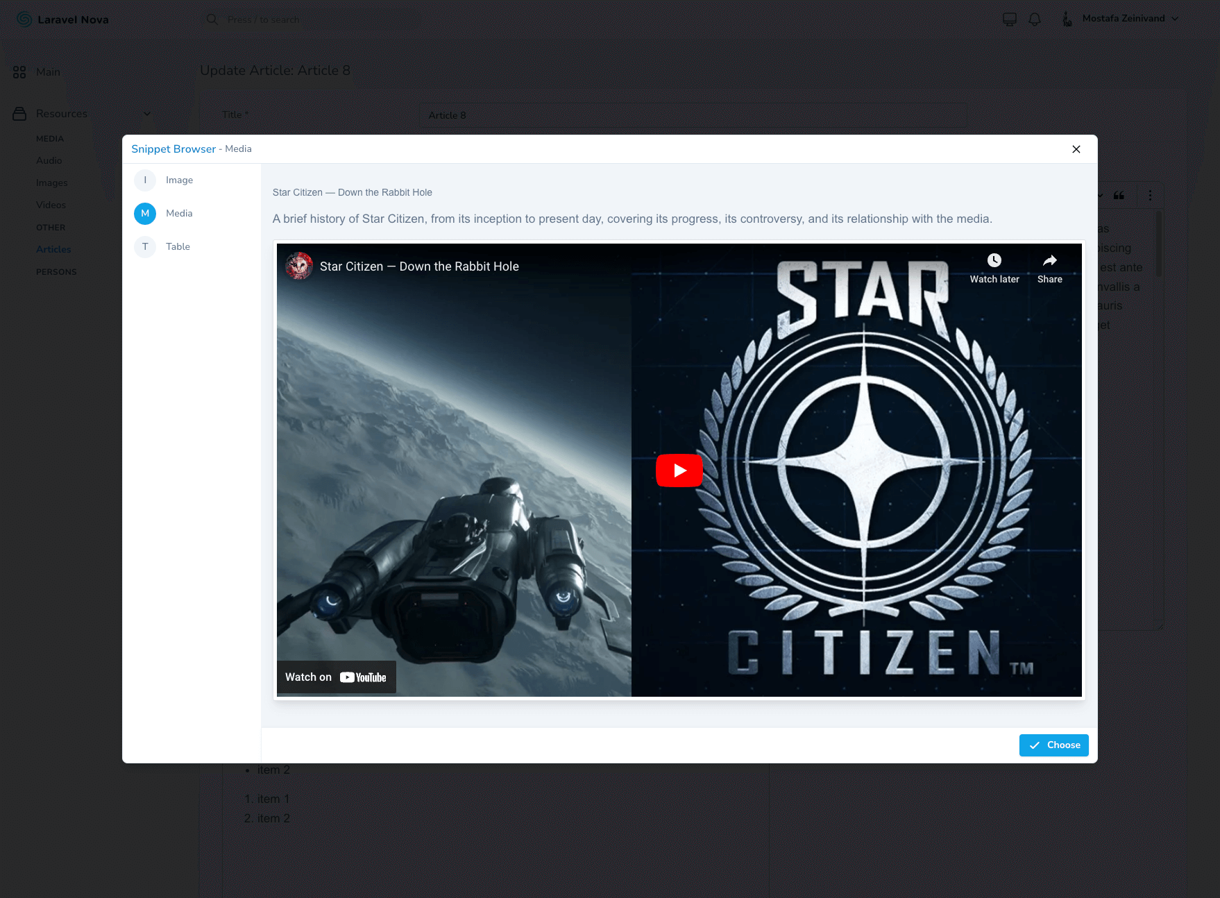 CkEditor v5 Field - Nova Packages