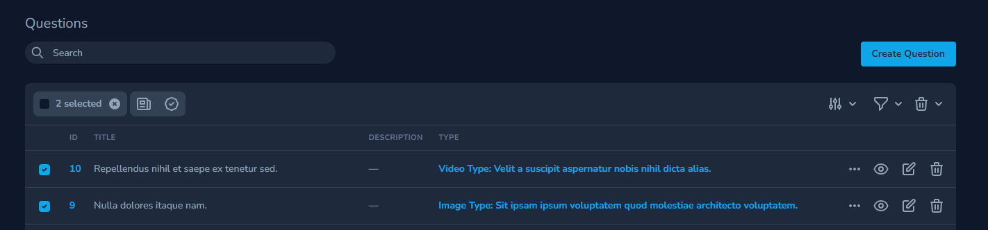 Batch Edit Toolbar - Nova Packages